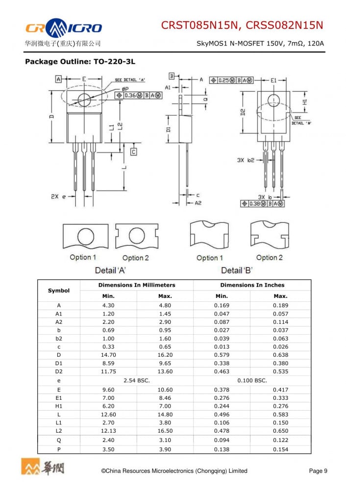 CRST085N15N datasheet page 9