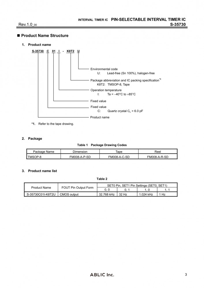 S-35730C01I-K8T2U datasheet page 3