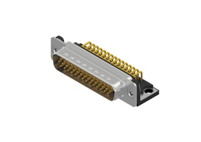 D-SUB High Density • 44-pos. • Plug • Solder pin angled • Plastic bracket • Quality class 3 • UNC 4-40 for sale