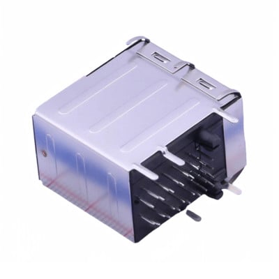 UDE Corp RM3-138A9V1F Modular Ethernet Connector Jack with Magnetics for sale