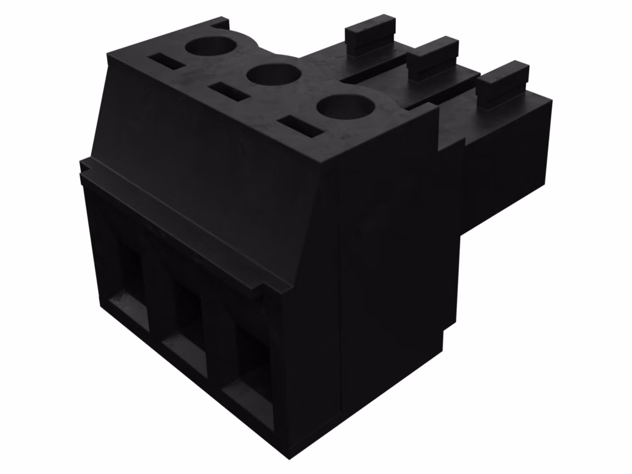 3.81mm Pitch Eurostyle Horizontal Plug, with Reverse Imprinting, Black, 3 Circuits for sale