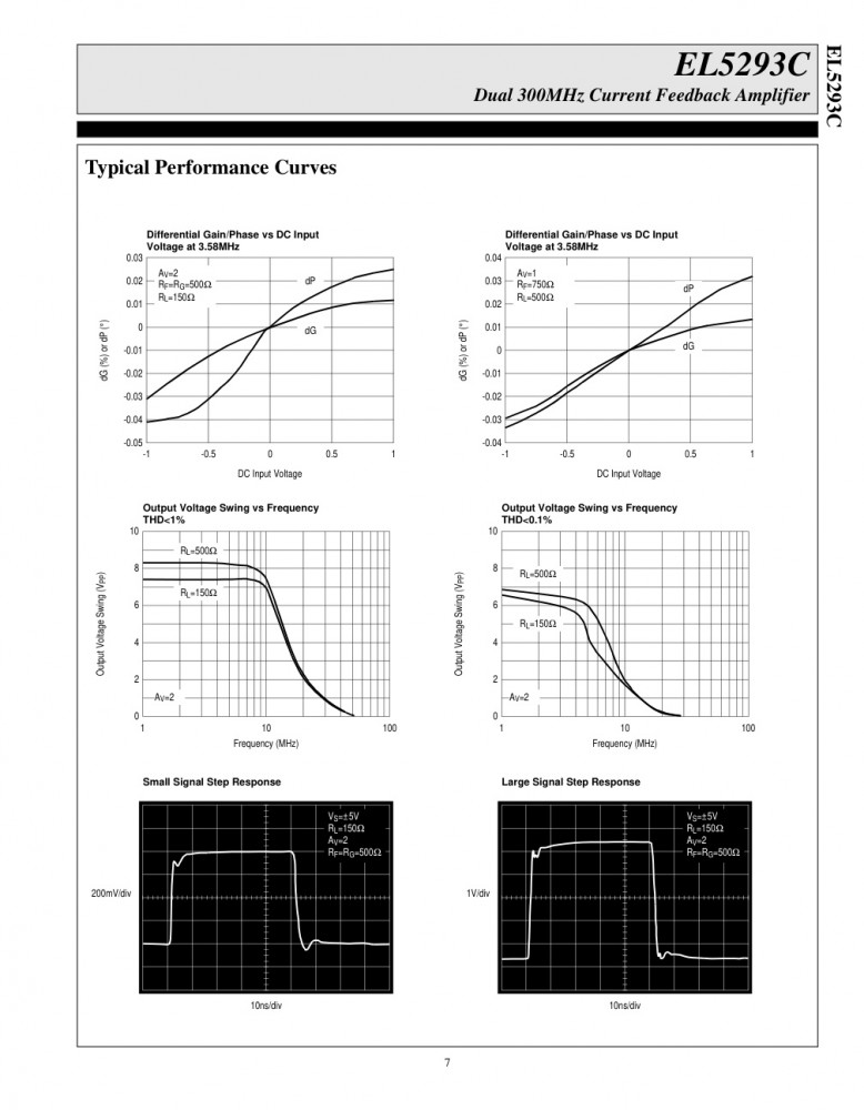 EL5293CS datasheet page 7