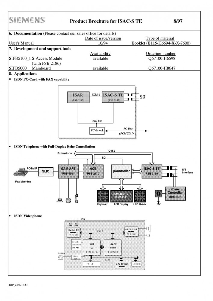 PSB 2186 ISAC-S TE product brochure page 2