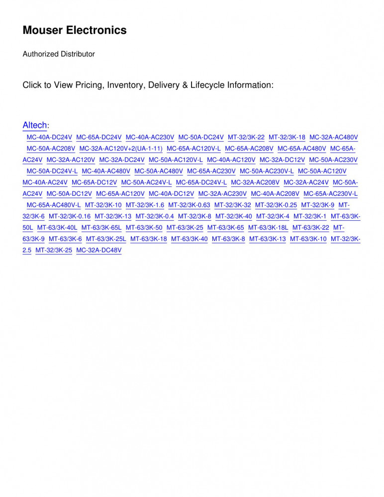 Altech overload relay catalogue page 2