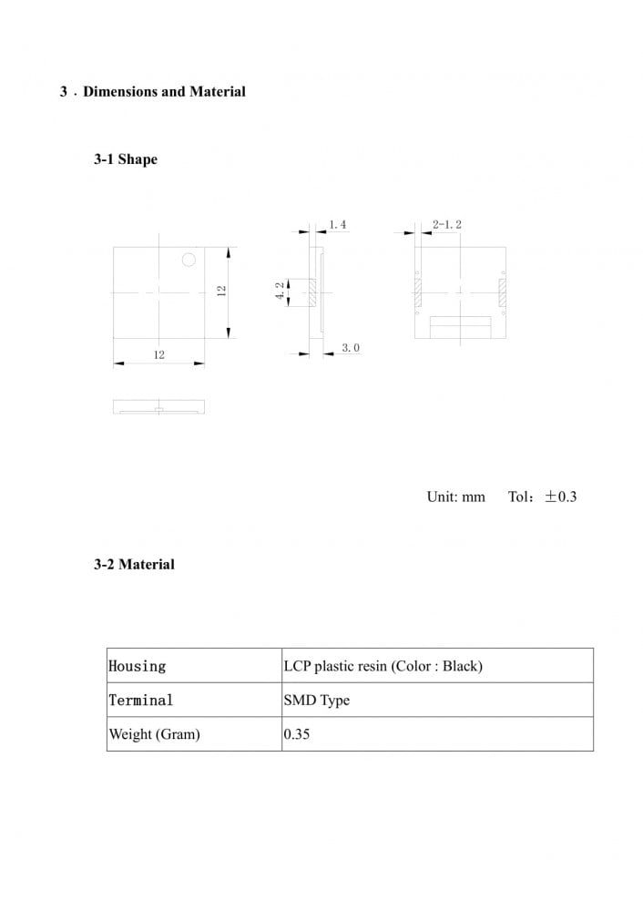 YS-SBZ1230 specification page 3