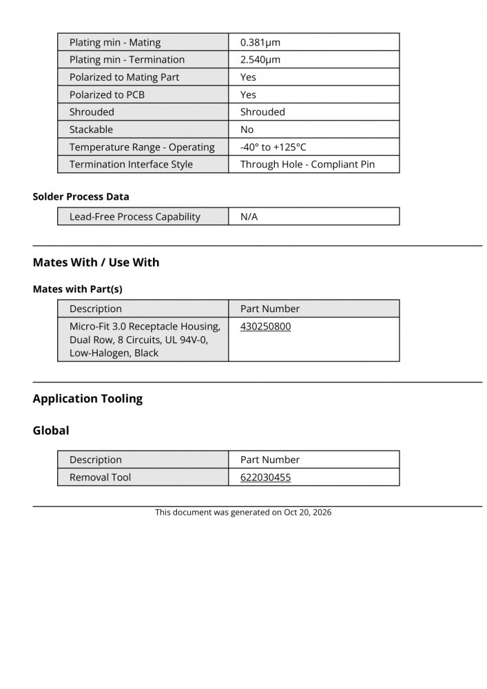 MOLEX 449145802 technical document page 4