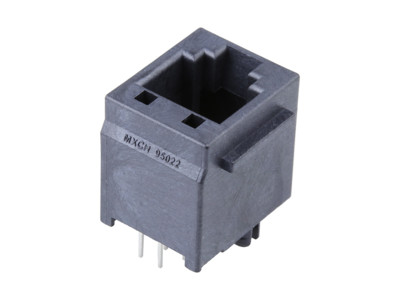 Modular Jack, Right-Angle, True Surface Mount, 8/8, Shielded, Reel