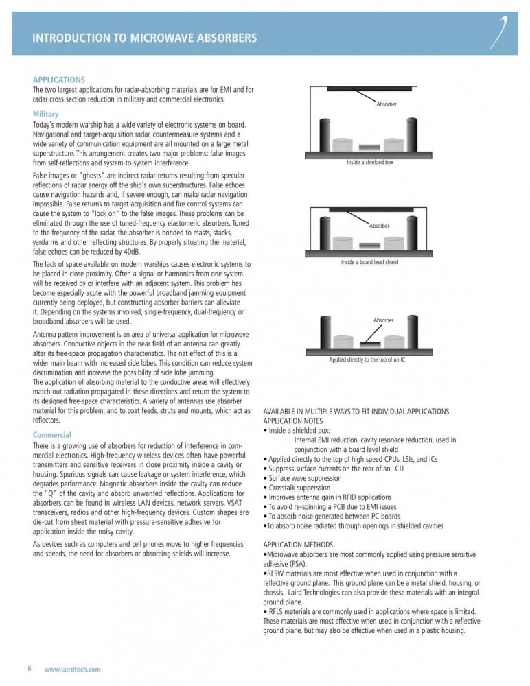 Laird microwave absorber document page 9