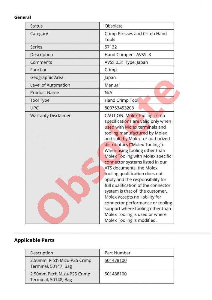 Tooling document preview, page 2