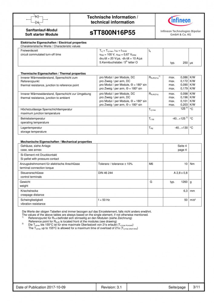 STT800N16P55 datasheet page 3