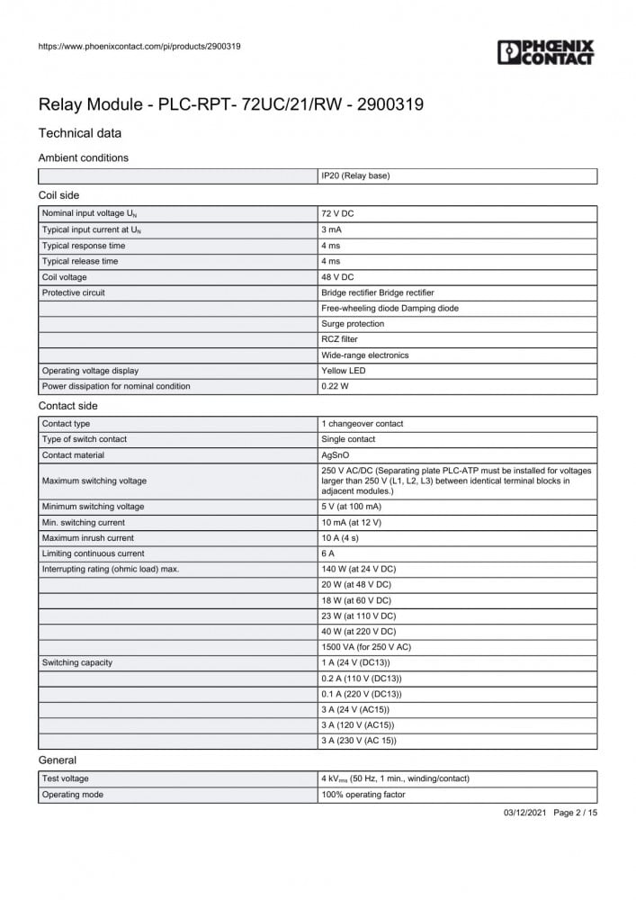 Phoenix Contact 2900319 document page 2