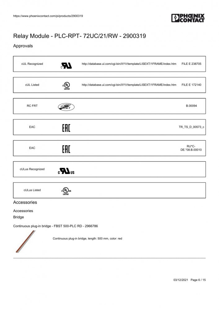 Phoenix Contact 2900319 document page 6
