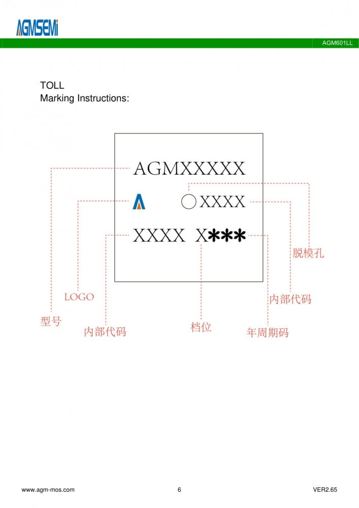 AGM601LL datasheet page 6