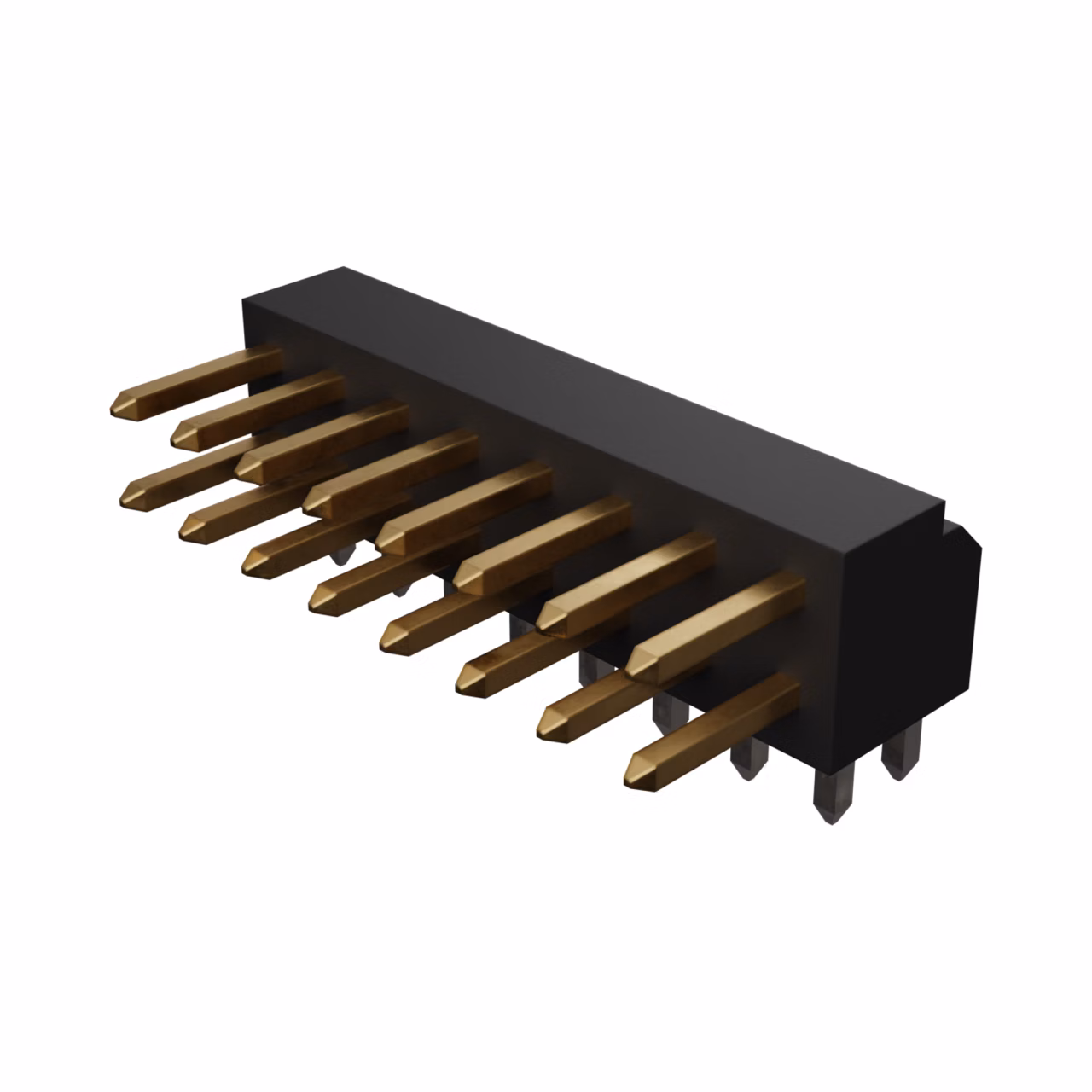 2.00mm Pitch Milli-Grid Header, Right-Angle, Through Hole, 16 Circuits, 0.38µm Gold (Au) Plating, Mating Pin Length 4.00mm, Tail Length 2.16mm, Tray, Lead-Free for sale