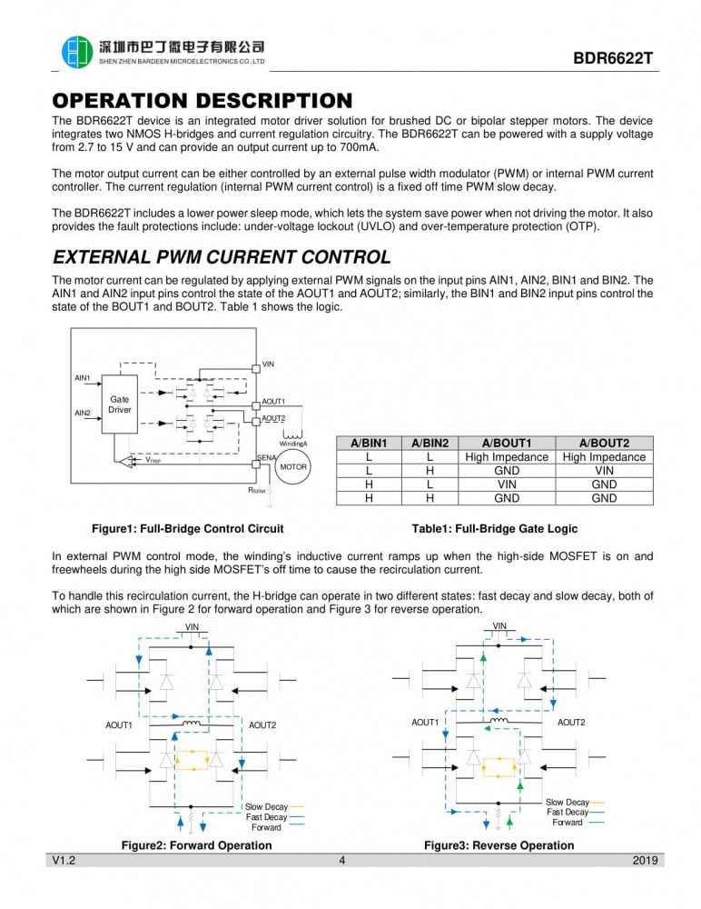 BDR6622T datasheet page 4