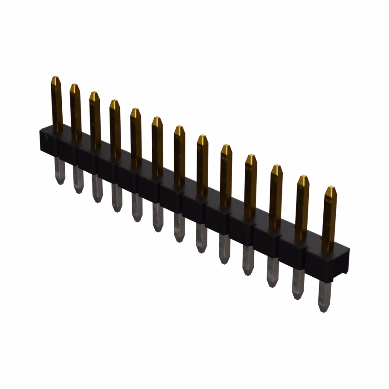 2.00mm Pitch Milli-Grid Header, Vertical, Through Hole, Breakaway, 13 Circuits, 0.50µm Gold (Au) Plating, Mating Pin Length 4.00mm, Tail Length 2.70mm, Lead-Free for sale
