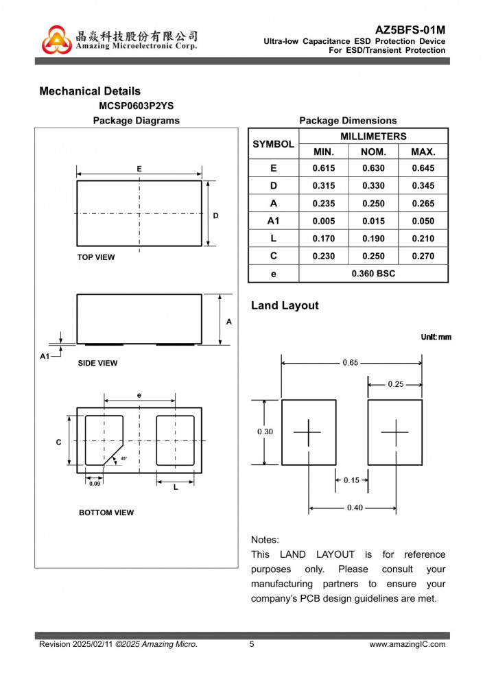AZ5BFS-01M datasheet page 5