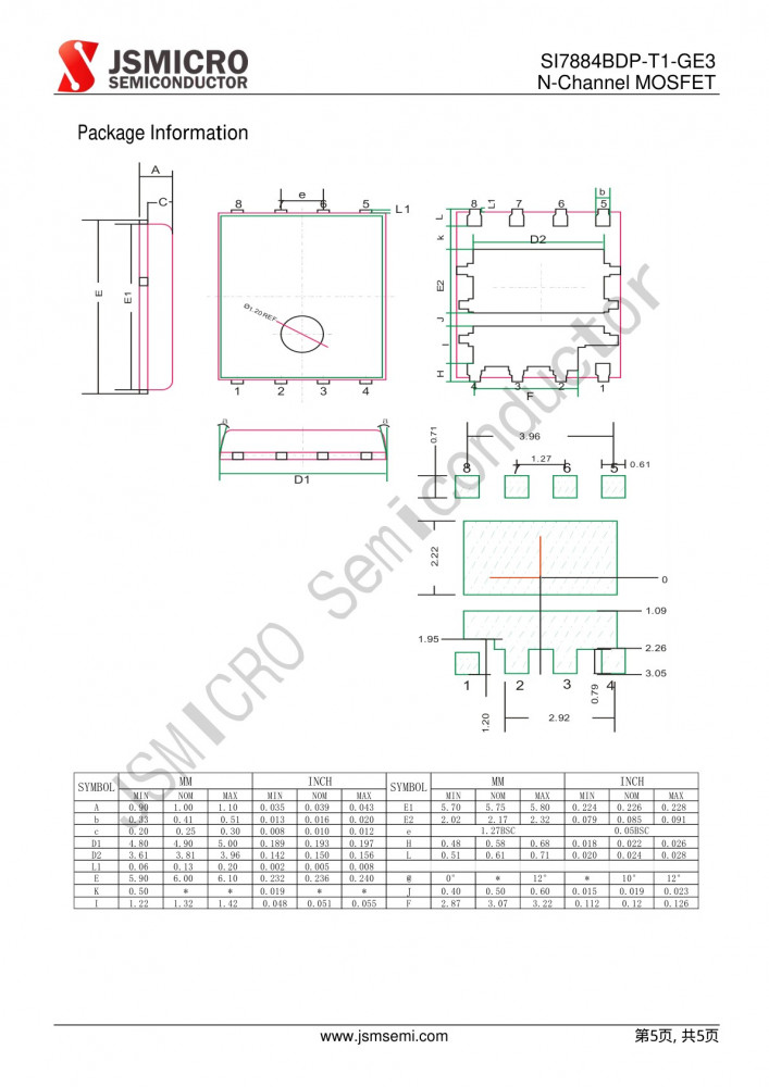 SI7884BDP-T1-GE3-JSM datasheet page 5