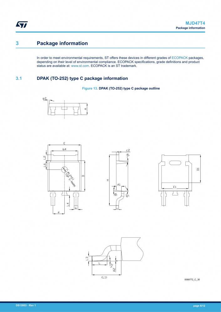 MJD47T4 datasheet page 6