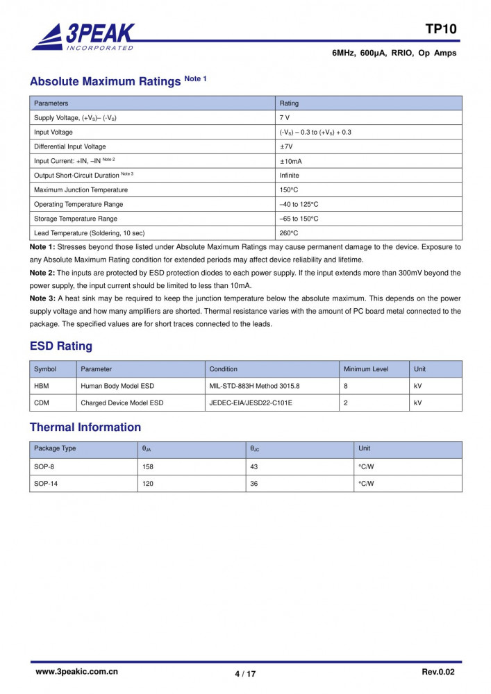 TP10 datasheet page 4