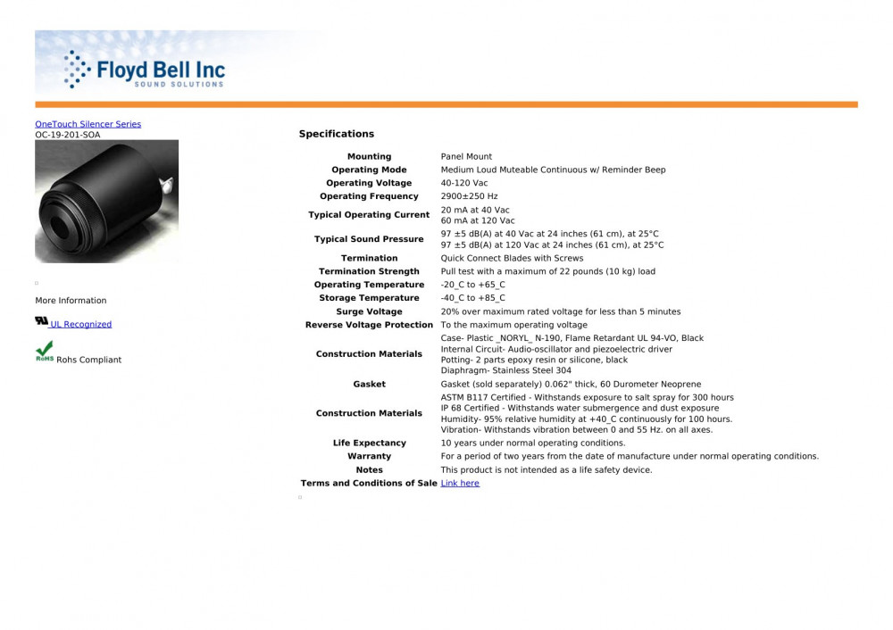 OC-19-201-SOA product document image, page 1