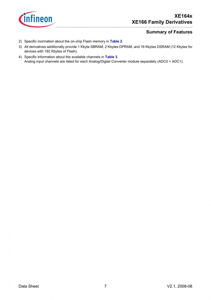 XE164 datasheet page 9