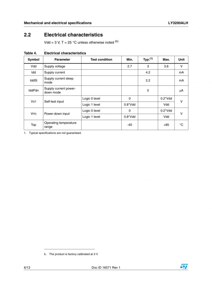 LY3200ALHTR technical document page 6