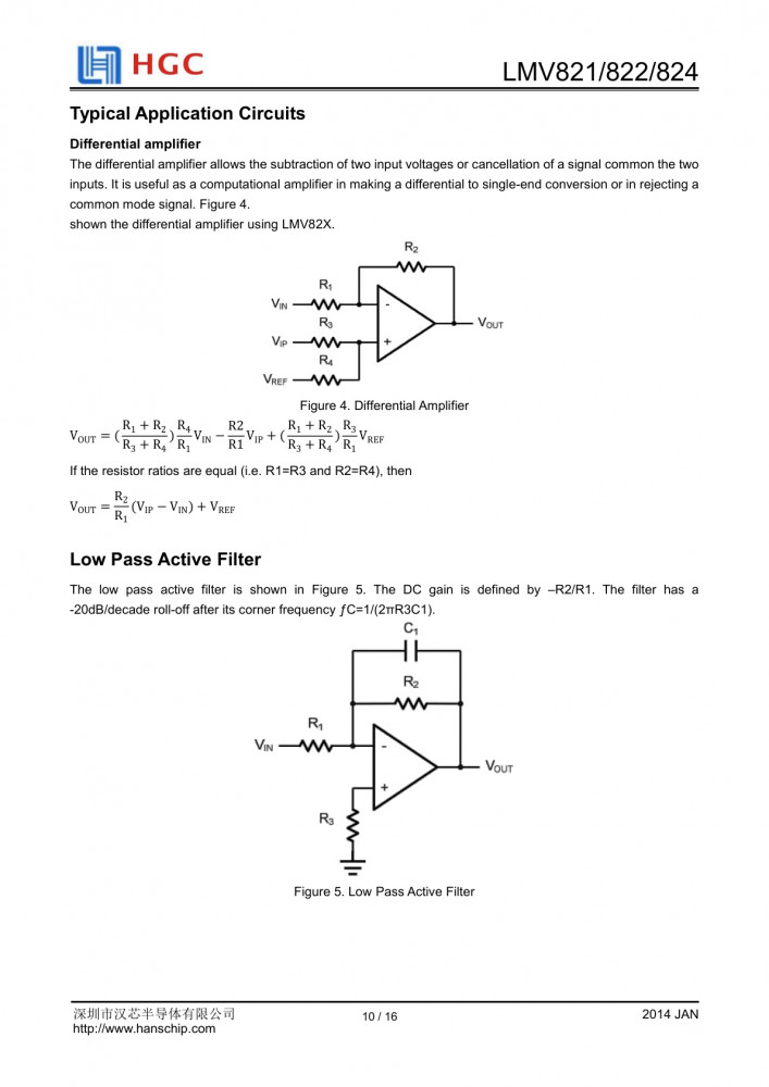 LMV822DGKRG datasheet page 10