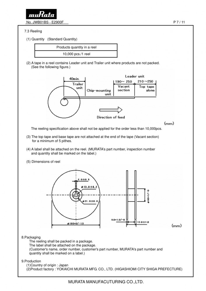 NCP15 thermistor specification page 7