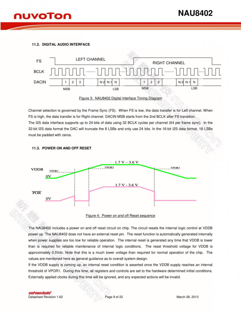 NAU8402WG datasheet page 9