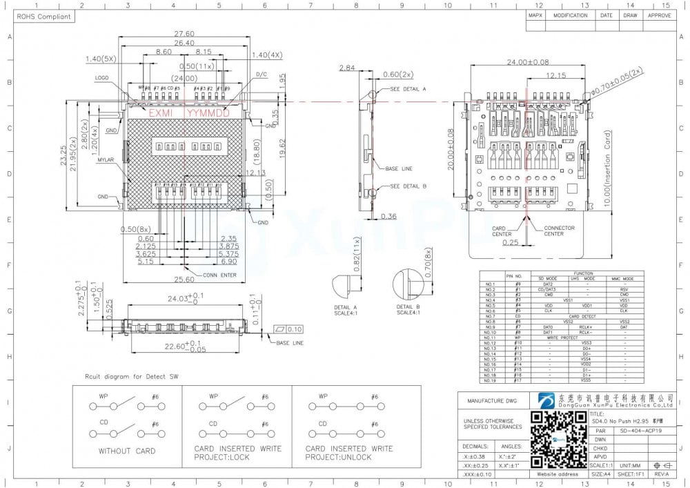SD-404-ACP19 technical drawing page 1