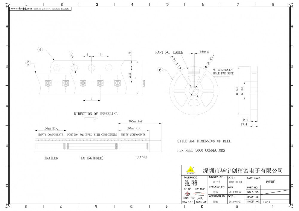 HYCW25-RF1212-040B technical drawing page 2