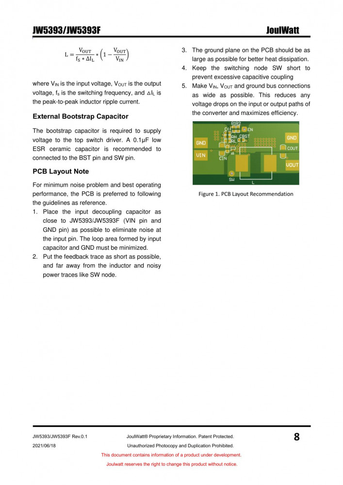JW5393F datasheet page 8