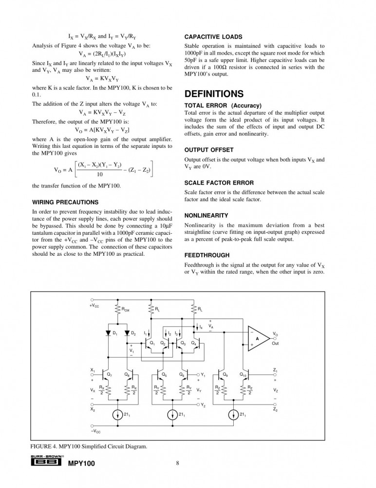 MPY100 datasheet page 8
