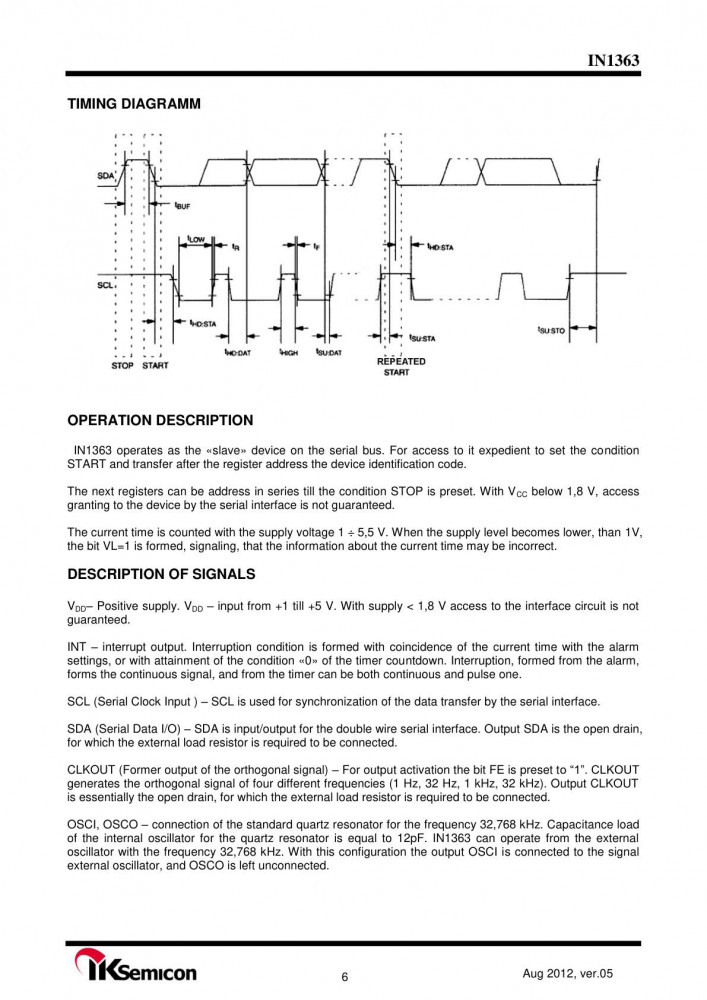 IN1363DT datasheet page 6