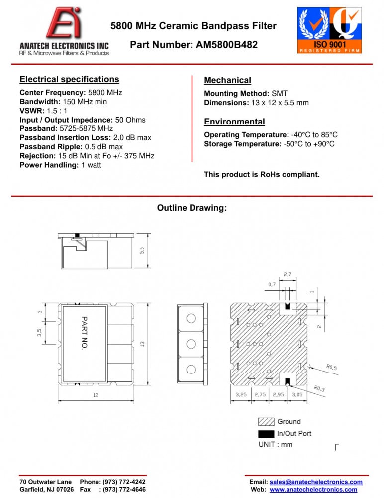 AM5800B482 technical drawing page