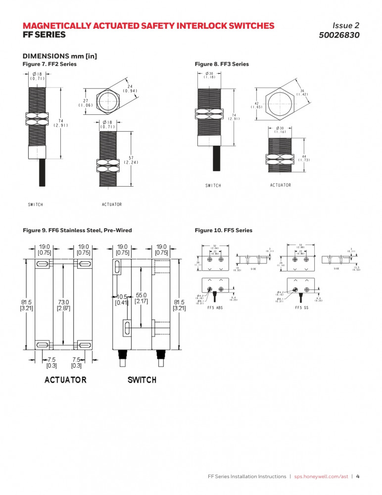Honeywell FF6 installation instructions page 4
