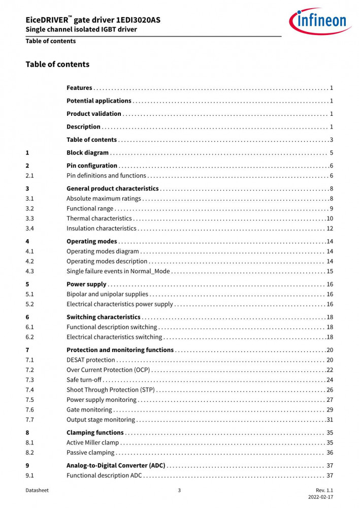 1EDI3020AS datasheet page 3