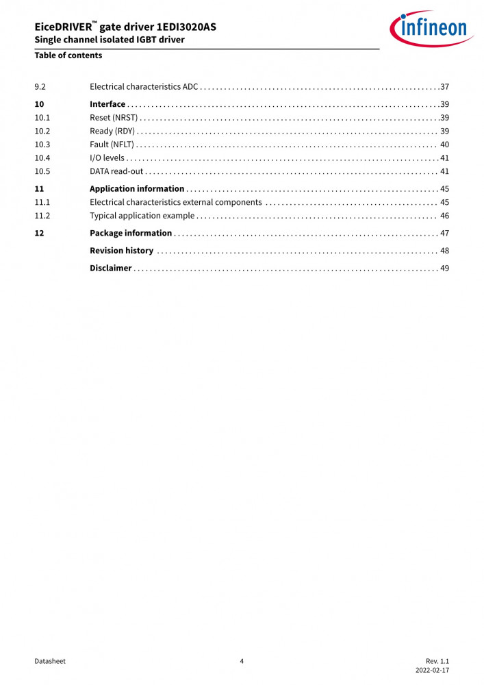 1EDI3020AS datasheet page 4