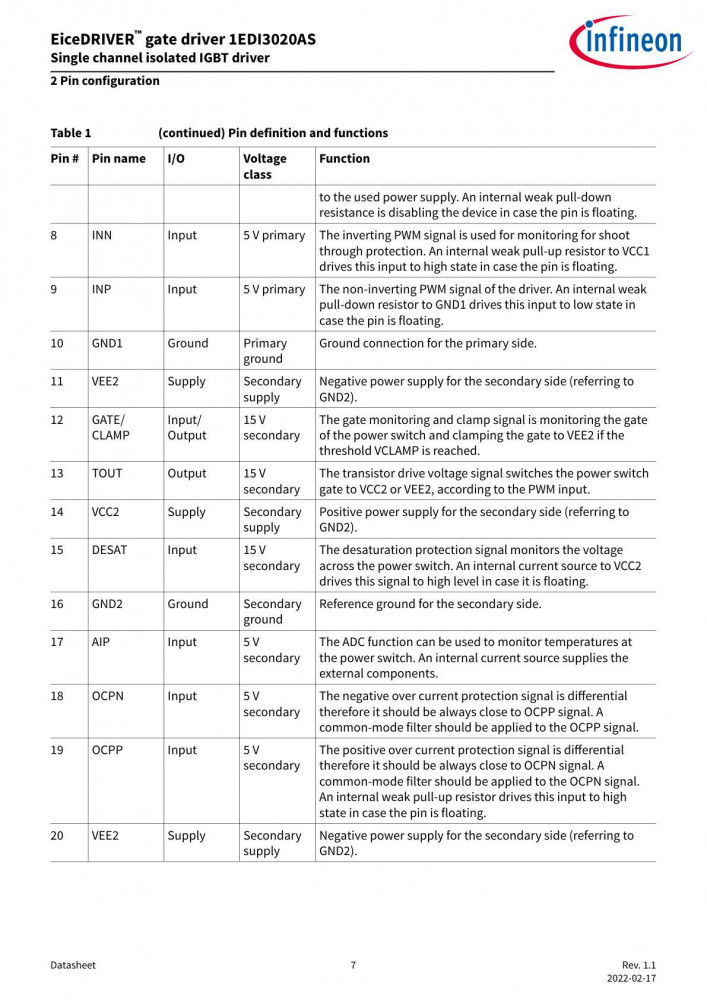 1EDI3020AS datasheet page 7