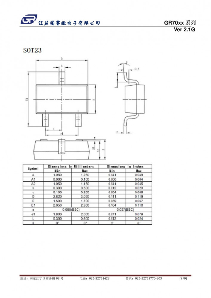 GR70xx datasheet page 9