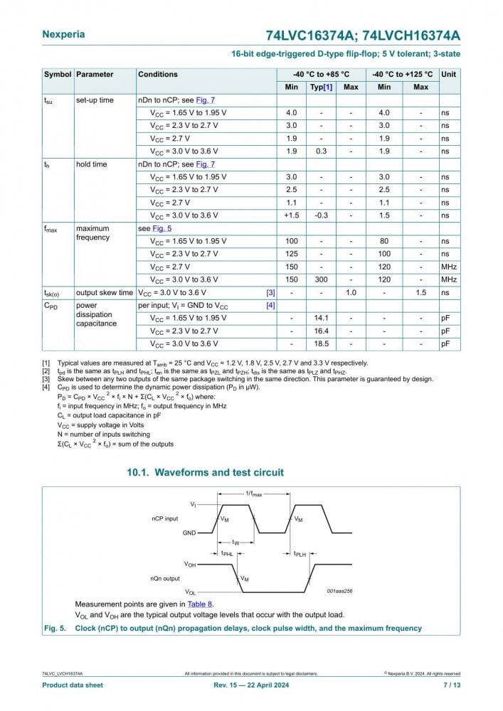 Nexperia datasheet page 7