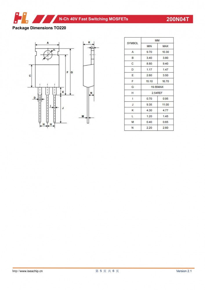 HL 200N04T datasheet page 5