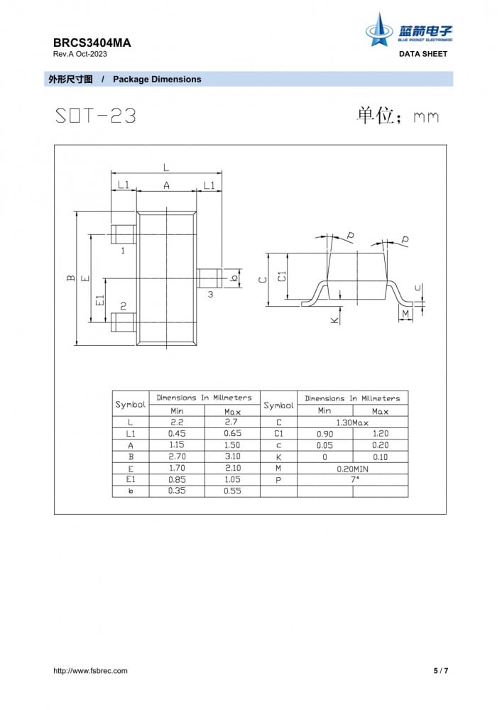 BRCS3404MA datasheet page 5