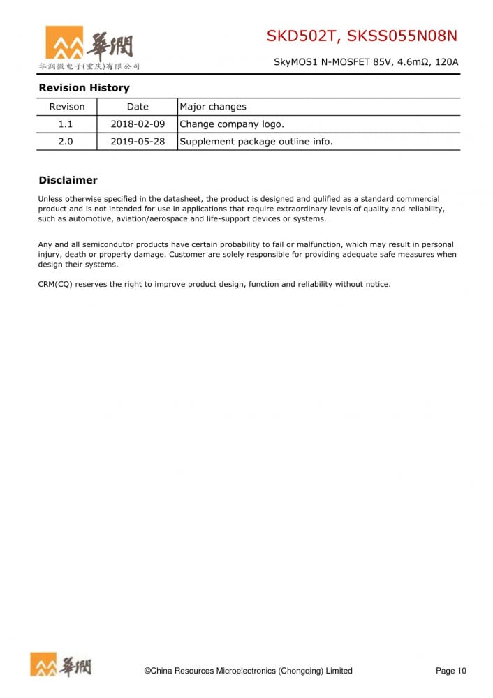 SKD502T datasheet page 10