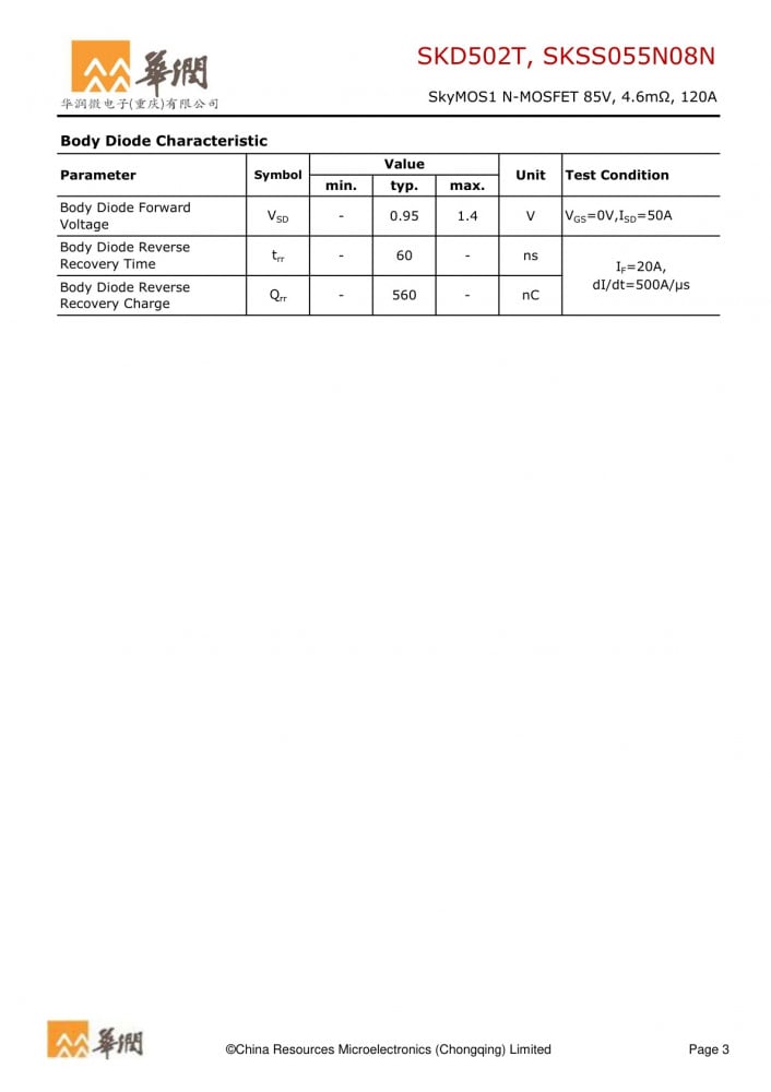 SKD502T datasheet page 3