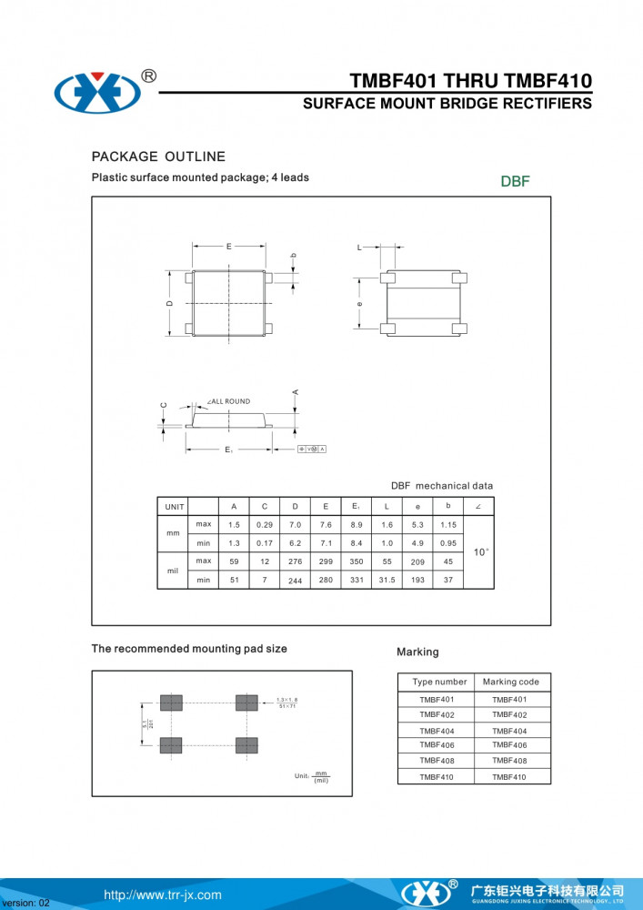 TMBF410 datasheet page 3