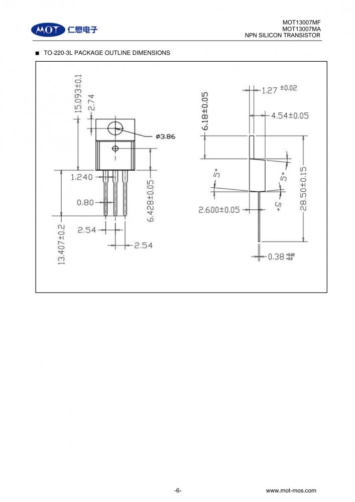 MBR13007MF datasheet page 6