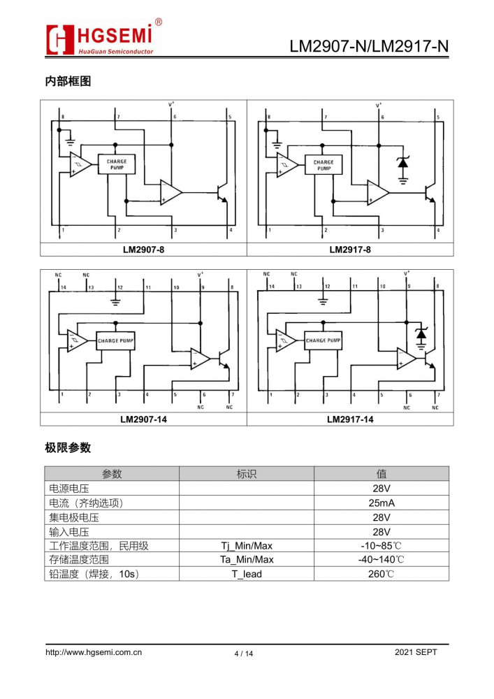 LM2917 technical document page 4
