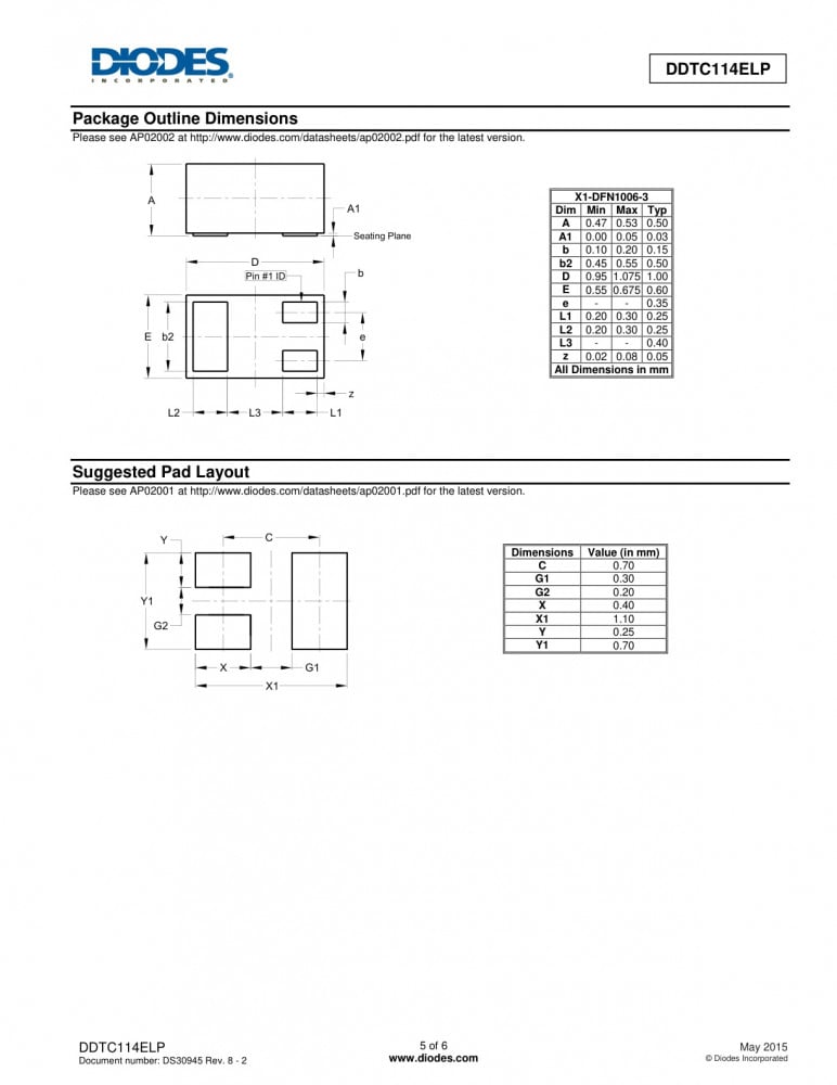 DDTC114ELP-7 datasheet page 5